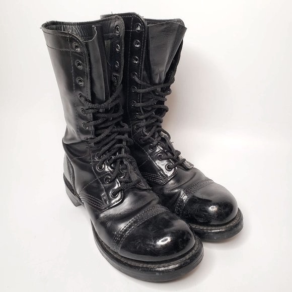 Corcoran | Shoes | Corcoran Black Patent Leather Jump Military Lace Up ...